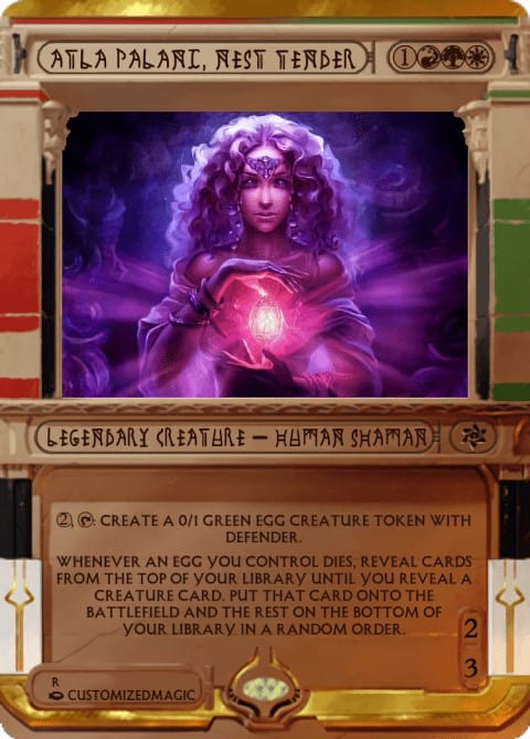 Atla Palani, Nest Tender | Magic The Gathering Proxy Cards