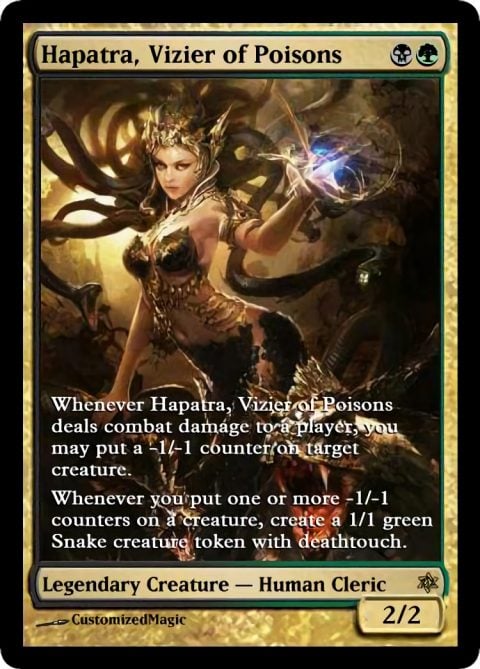 Hapatra, Vizier Of Poisons | Magic The Gathering Proxy Cards
