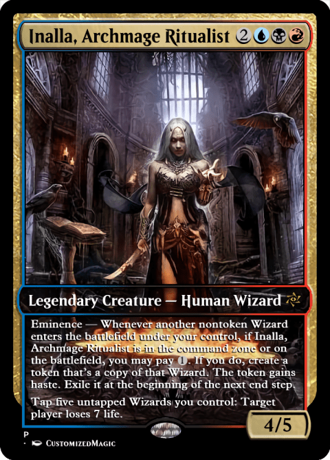 Inalla, Archmage Ritualist | Magic The Gathering Proxy Cards
