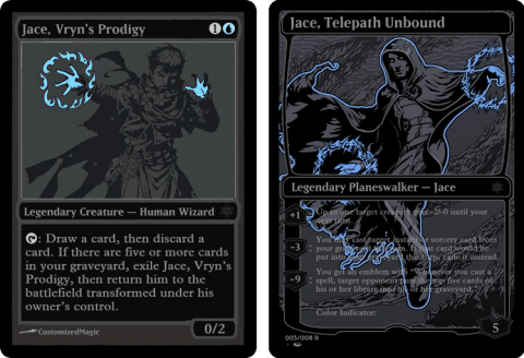 Jace, Vryns Prodigy And Jace, Telepath Unbound | Magic The Gathering ...