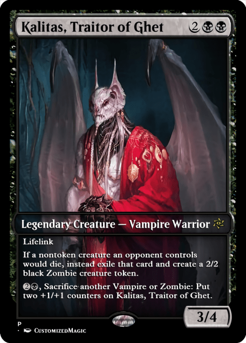 Kalitas, Traitor Of Ghet | Magic The Gathering Proxy Cards