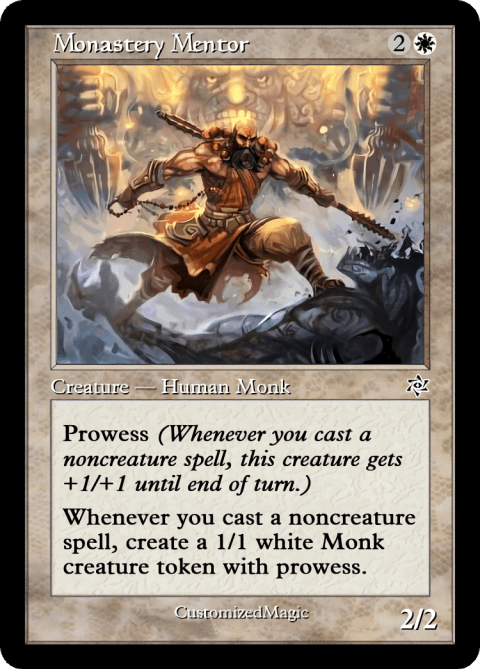 Monastery Mentor | Magic The Gathering Proxy Cards
