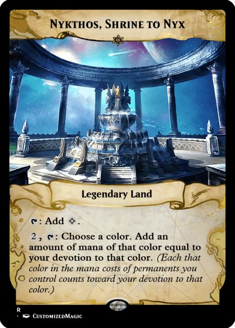 Nykthos, Shrine To Nyx | Magic The Gathering Proxy Cards