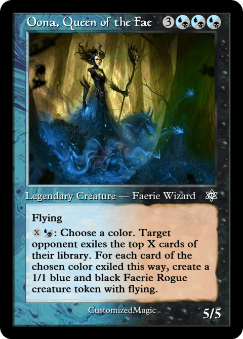 Oona, Queen Of The Fae | Magic The Gathering Proxy Cards