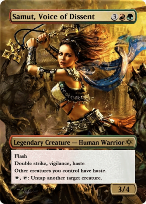 Samut, Voice Of Dissent | Magic The Gathering Proxy Cards