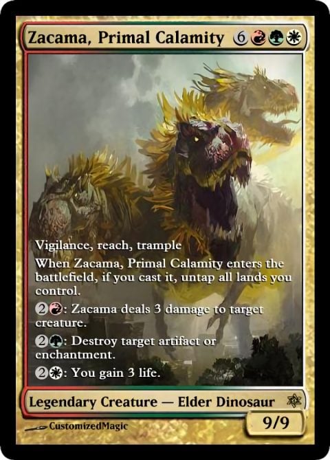 Zacama, Primal Calamity | Magic The Gathering Proxy Cards