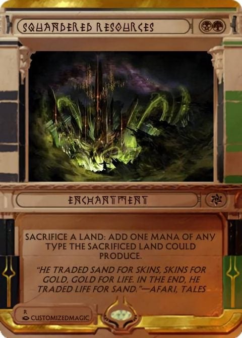 Squandered Resources | Magic The Gathering Proxy Cards Squandered Resources | Magic The Gathering Proxy Cards