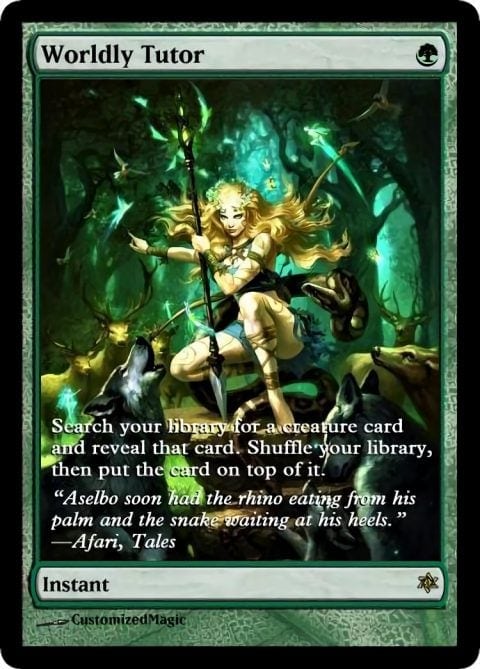 Worldly Tutor | Magic The Gathering Proxy Cards