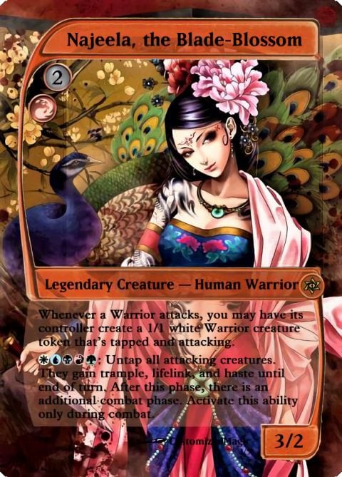 Najeela, The Blade-Blossom | Magic The Gathering Proxy Cards