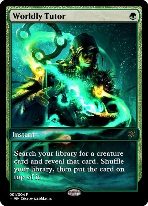 Worldly Tutor | Magic The Gathering Proxy Cards
