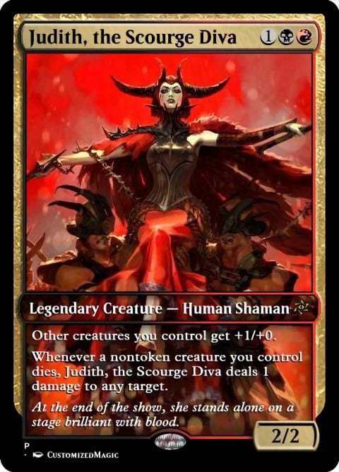 Judith, The Scourge Diva | Magic The Gathering Proxy Cards