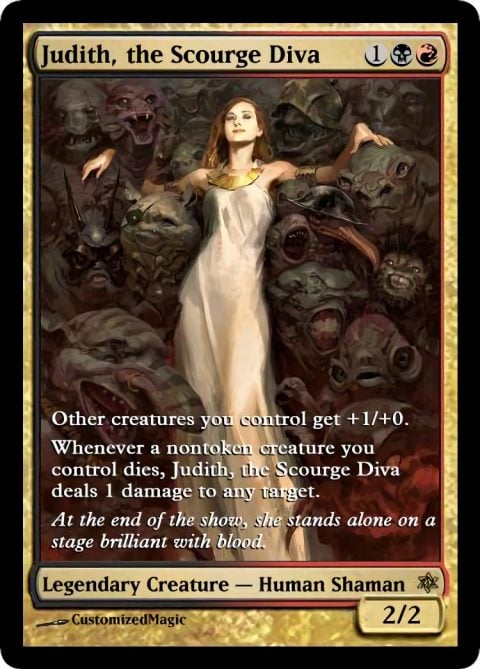 Judith, The Scourge Diva | Magic The Gathering Proxy Cards