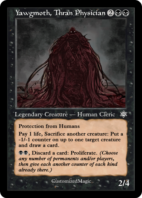 Yawgmoth, Thran Physician | Magic The Gathering Proxy Cards