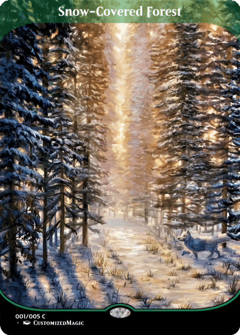 Snow-Covered Lands - Secret Lair Full-Art | Magic The Gathering Proxy Cards
