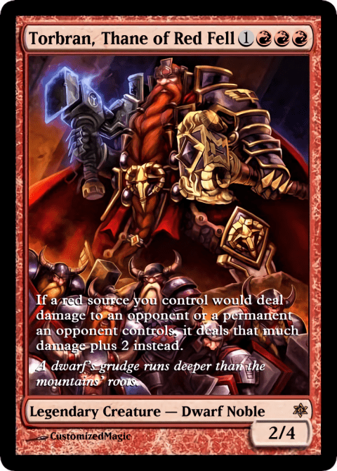 Torbran, Thane Of Red Fell | Magic The Gathering Proxy Cards
