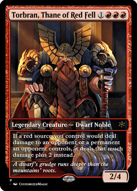 Torbran, Thane Of Red Fell | Magic The Gathering Proxy Cards