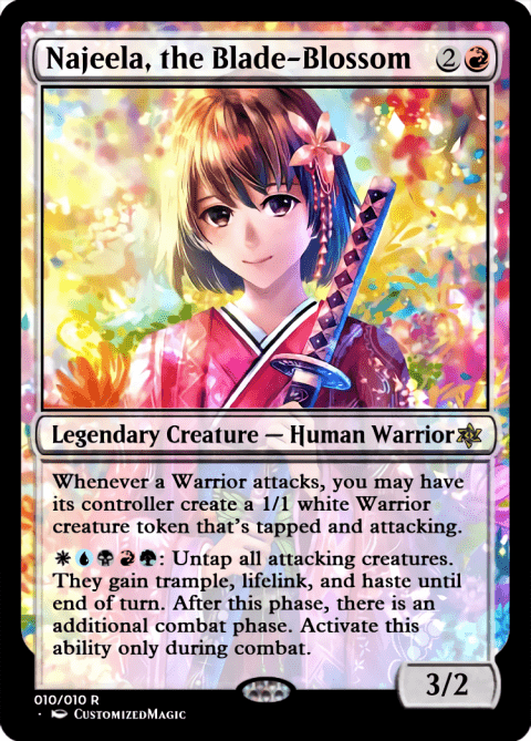 Najeela, The Blade-Blossom | Magic The Gathering Proxy Cards
