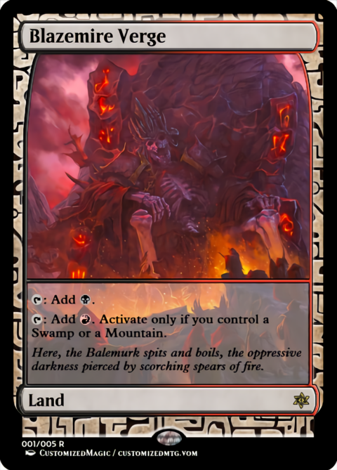Verge Lands - Expedition Frame | Magic The Gathering Proxy Cards