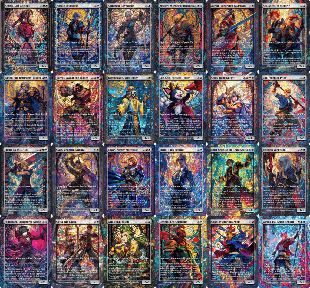 Final Fantasy Commander - Commanders - Part 1 Of 3 | Magic The ...