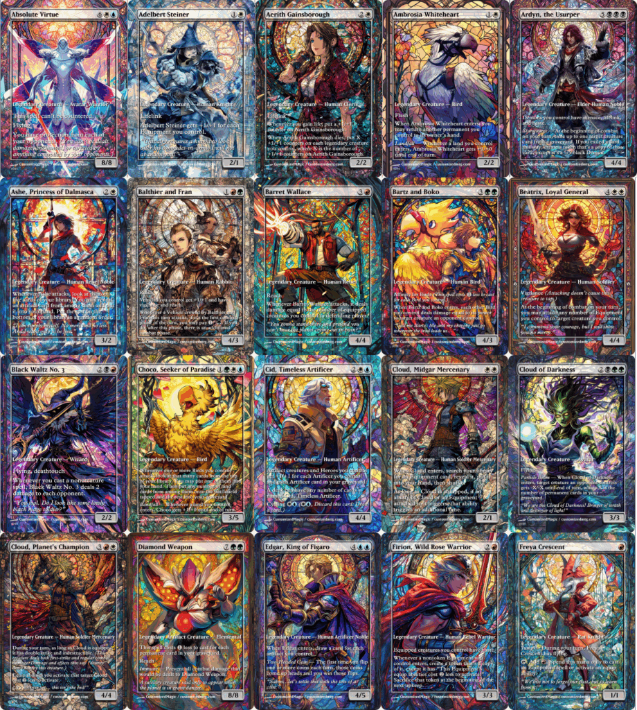 Final Fantasy Main Set - Commanders Part 1 Of 4 | Magic The Gathering ...