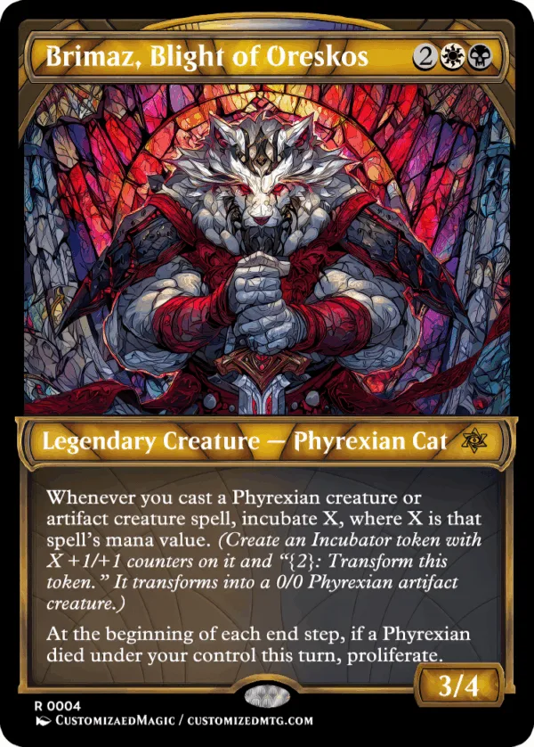 Brimaz, Blight Of Oreskos | Magic The Gathering Proxy Cards