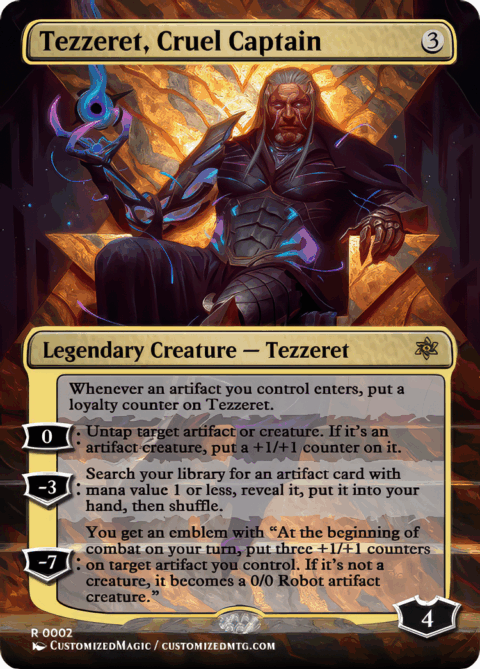 Tezzeret, Cruel Captain | Magic The Gathering Proxy Cards