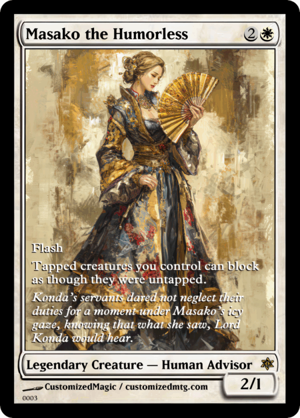 Masako The Humorless | Magic The Gathering Proxy Cards
