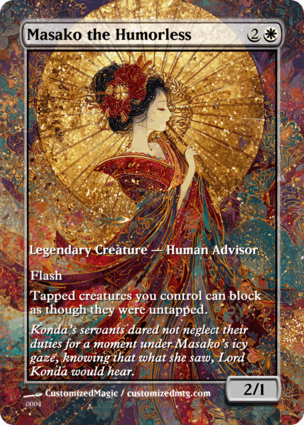 Masako The Humorless | Magic The Gathering Proxy Cards