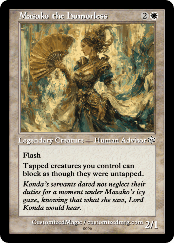 Masako The Humorless | Magic The Gathering Proxy Cards
